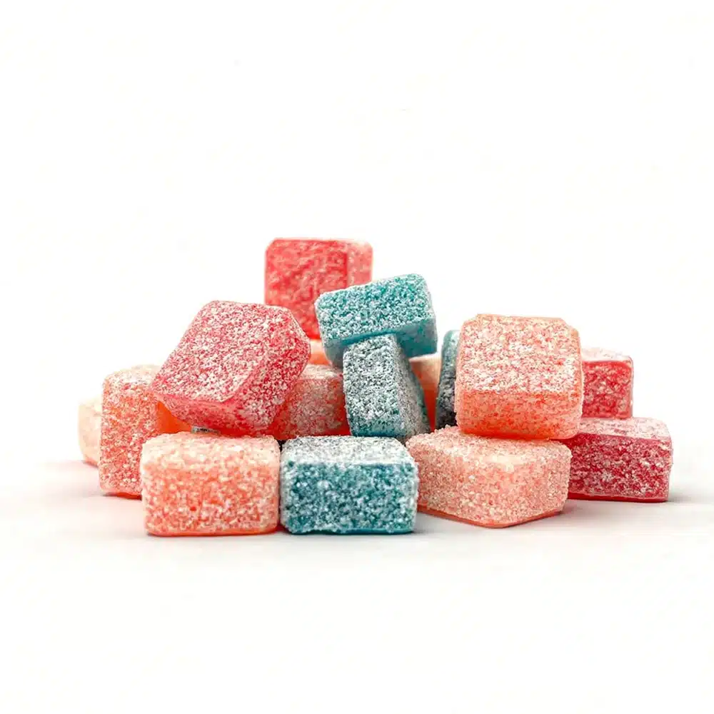 Sour Squares - Sour Variety Gummies - 1000mg - Ganjagrams